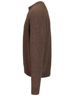 Acne Studios Long-sleeved Cashmere Crew Neck Sweater - Brown