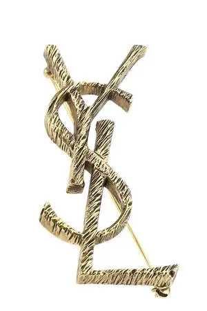 Saint Laurent Opyum Brooch - Gold