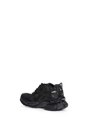 Balenciaga Matte Black Mesh And Nylon Runner Sneakers