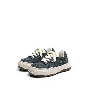 Mihara Yasuhiro Low-top Canvas Trainers With All-over Print - Blue