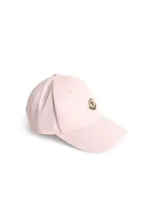 Moncler Cotton Cap With Iconic Logo Patch