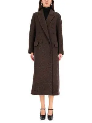 Max Mara Wool & Cashmere Double-breasted Coat - Black