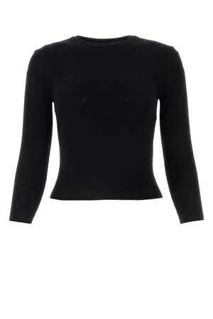 Balenciaga Wool Blend Sweater - Black