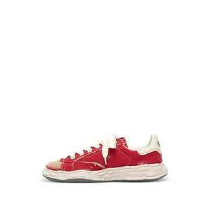 Mihara Yasuhiro Distressed Lace-up Low-top Trainers - Red