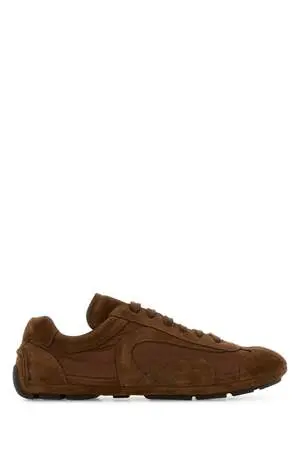 Prada Suede And Re-nylon Montecarlo Re-edition 2005 Sneakers - Brown
