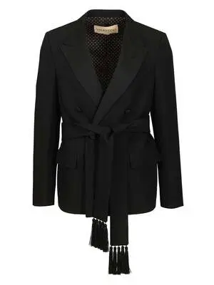 Valentino Garavani Virgin Wool Blazer With Belt