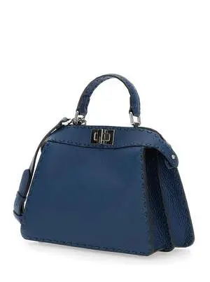 Fendi Peekaboo Iseeu Small Leather Handbag With Shoulder Strap - Multicolor