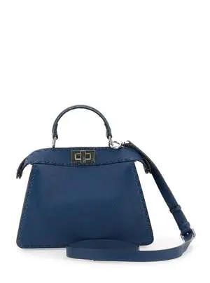 Fendi Peekaboo Iseeu Small Leather Handbag With Shoulder Strap - Multicolor