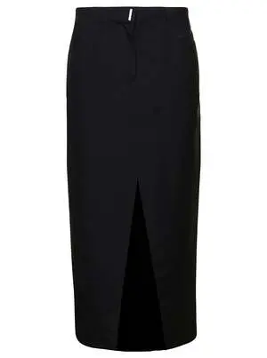 Givenchy Long Skirt With Front Split - Multicolor
