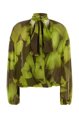 Blumarine Printed Georgette Blouse - Multicolor