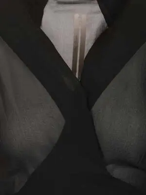 Rick Owens Silk Wrap Top - Black