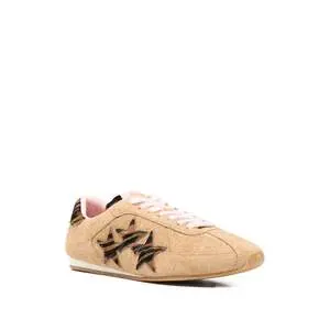 Amiri Neutrals Trainers With Star Detail And Animal Print