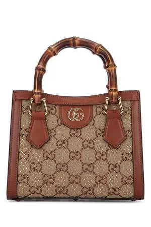 Gucci Bamboo Handle Handbag With Removable Straps - Multicolor