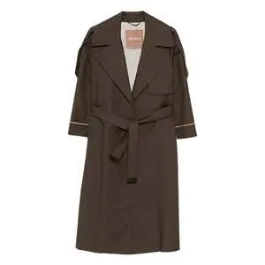 MAX MARA Max Mara The Cube Trench Coat With Epaulettes And Belt