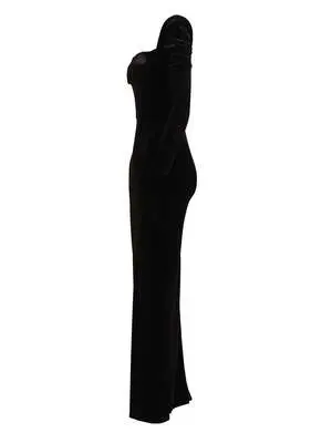Balenciaga Off-the-shoulder Maxi Dress