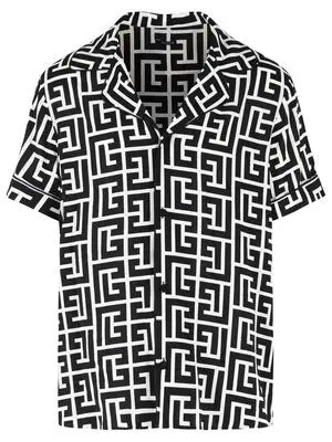 Balmain Viscose Shirt - Black