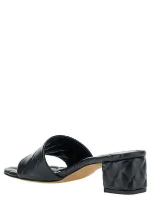 Bottega Veneta Leather Mules With Intreccio Motif - Multicolor
