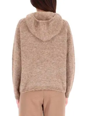 Max Mara Hooded Mohair Blend Shirt