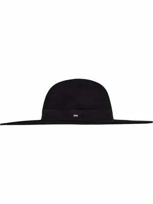 Saint Laurent Asymmetrical Hat With Grosgrain Ribbon Detail - Multicolor