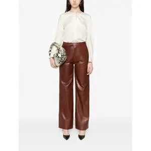 Max Mara Silk Spandex Blend Long Sleeve Blouse