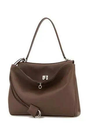 Balenciaga Leather Medium Rodeo Handbag - Brown