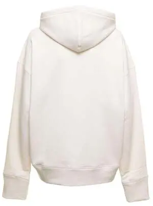 JIL SANDER Cotton Hoodie With Logo Print - Multicolor