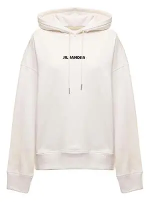 JIL SANDER JIL SANDER+ Cotton Hoodie With Logo Print Multicolor