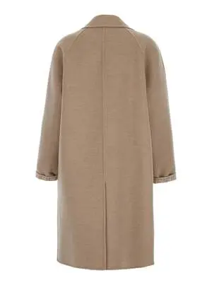 Fendi Wool Blend Single-breasted Reversible Coat - Multicolor