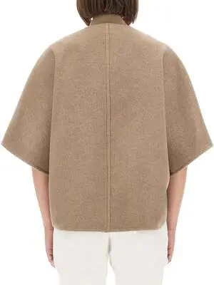 Max Mara Leticia Capelet Coat - Cream