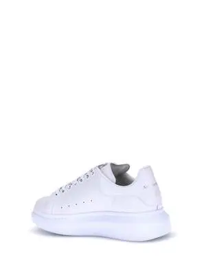 Alexander McQueen Leather Platform Sneakers - White