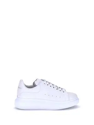 Alexander McQueen Alexander McQueen Leather Platform Sneakers White
