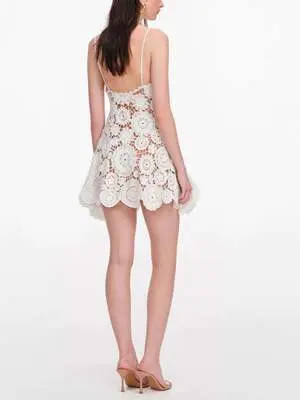 SELF-PORTRAIT Crochet Mini Dress
