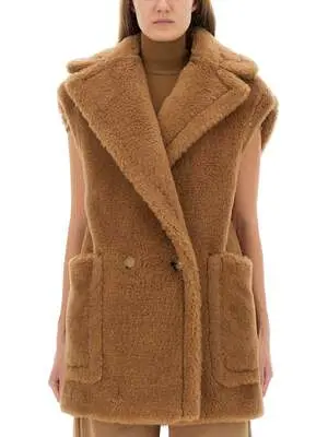 Max Mara Teddy Bear Sleeveless Vest - Cream