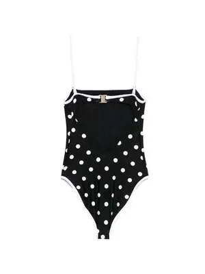 SELF-PORTRAIT Polka Dot One-piece Swimsuit