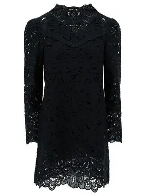 ISABEL MARANT ÉTOILE ISABEL MARANT "Daphne" Guipure Mini Dress With Floral Embroidery
