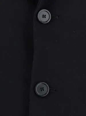 Balenciaga Black Single-breasted Wool Jacket With Notched Revers - Multicolor