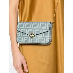 Fendi Embossed Ff Motif Mini Bag