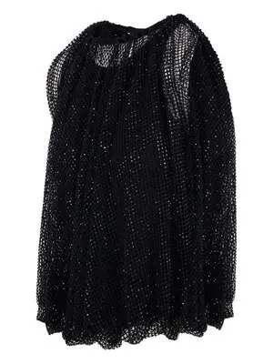 Sportmax Jersey Crystal Mesh Top