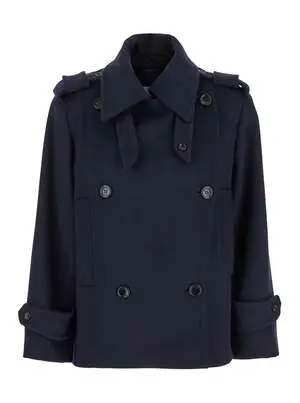Max Mara Laveno Double Breasted Jacket - Multicolor