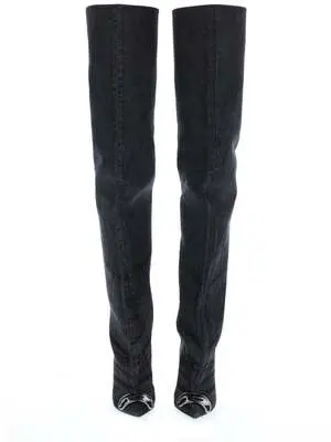 DIESEL® D-venus 90 Over-the-knee Denim Boots