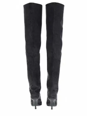 DIESEL® D-venus 90 Over-the-knee Denim Boots