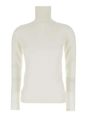 Max Mara Wool High Neck Sweater - Multicolor
