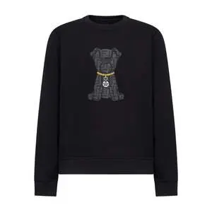 Fendi Ribbed Crew Neck Long Sleeve Sweater