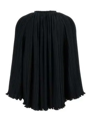 LANVIN Pleated Long Sleeve Blouse