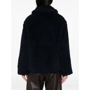Max Mara Faux Fur Jacket - Blue