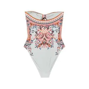 Zimmermann One Piece Swimsuit With Tie Detail - Blue