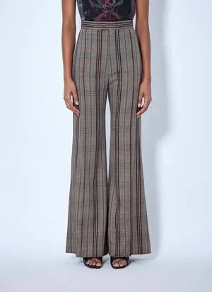 VIVIENNE WESTWOOD Wide-leg Virgin Wool Trousers - Cream