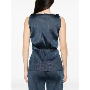 Giorgio Armani Plissé Effect Vest With Crystal Embellishments
