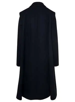 Bottega Veneta Double Wool Cashmere Cape Coat