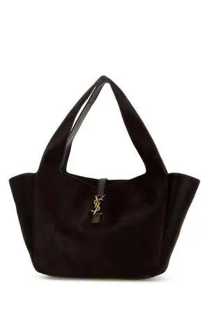 Saint Laurent Calf Hair Le 5 À 7 Shopping Bag - Brown